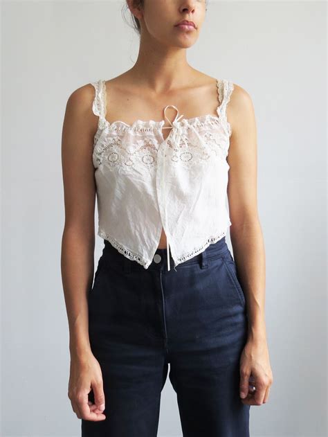 Cotton Lace Camisole Antique 1920s Camisole Sold Vintage Clothes