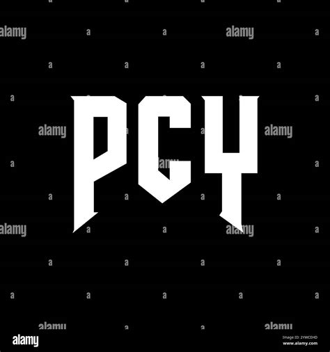 Pcy Letter Logo Design For Technology Company Pcy Logo Design Black
