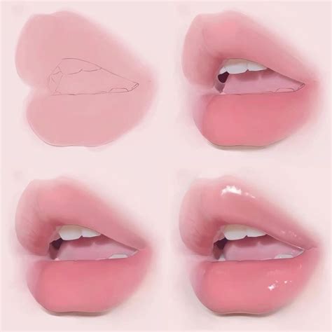 How To Draw Open Lips Step By Step With Pictures And Names Infoupdate Org
