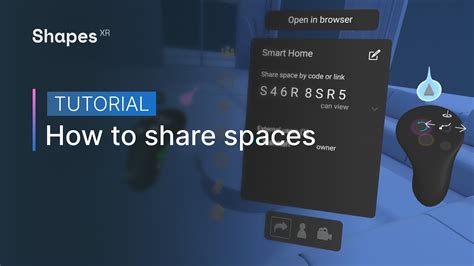 How To Share Your Space Made In Shapesxr With Other Users Youtube