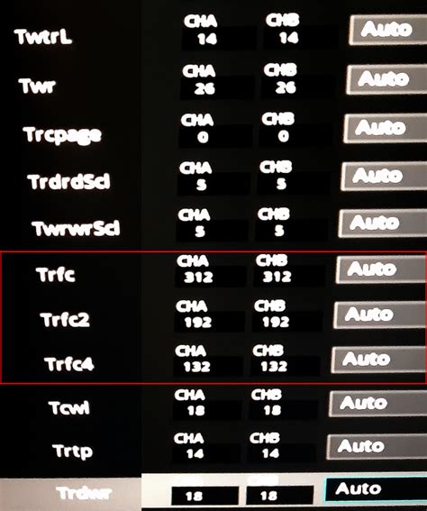 Solved Trfc Not Matching In Hwinfo Versus Uefi Toms Hardware Forum