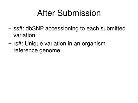 Ppt Dbsnp The Ncbi Database Of Genetic Variation Powerpoint