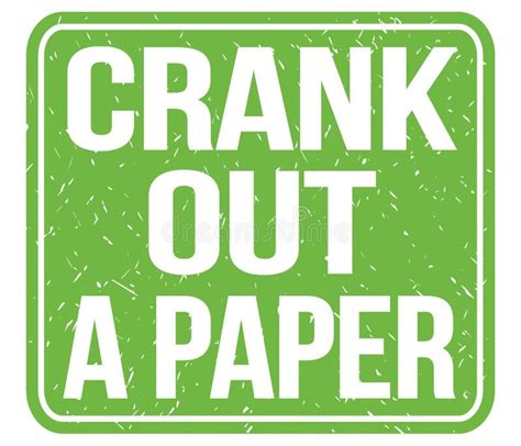 Riscar O Texto Em Papel Escrito Com O Selo Verde Ilustração Stock