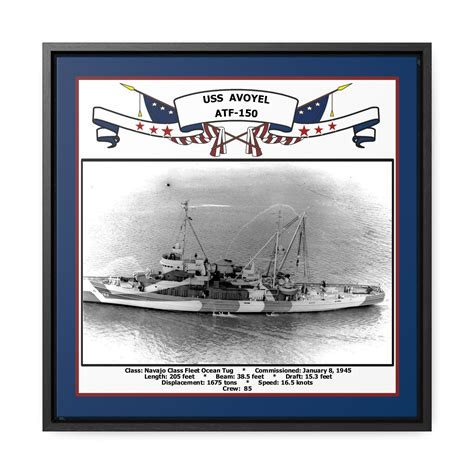 Uss Avoyel Atf 150 Navy Floating Frame Photo Navy Emporium