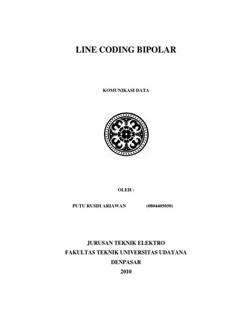 Line Coding Bipolar Pdf