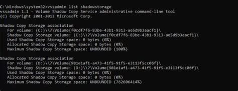vss reporting storage space incorrectly microsoft qanda