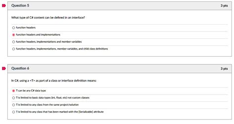 solved question 5 3 pts what type of c content can be defined in an