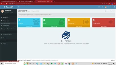 Sistem Informasi Perpustakaan Berbasis Web Free Source Code Youtube