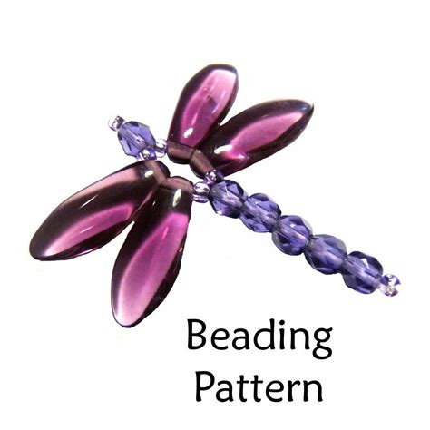 Dragonfly Necklace Beading Tutorial Beaded Dragonfly Pendant Necklace