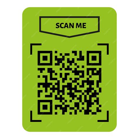 Premium Vector Scan Me Qr Code Design Qr Code For Payment Text Transfer With Scan Me Button