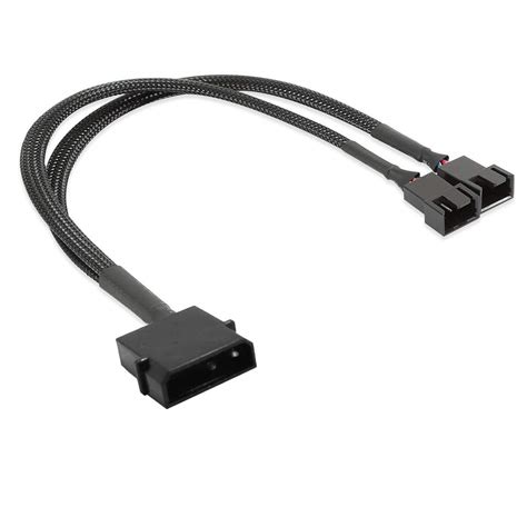 Buy Aiyide 2 Pack 4-Pin Molex to 2 x 3 Pin / 4 Pin PMW 12V PC Case Fan ...