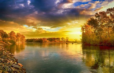 Rainbow River Nature Landscape Scenery Water Sky Pikist