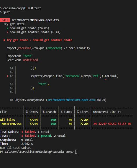 Como testar o usuário digitando em um input que é guiado por uma ref REACT React Alura