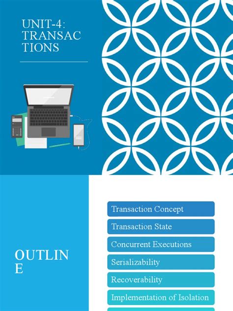 unit 4 transac tions pdf database transaction concurrency