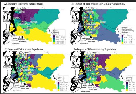 Spatially Structured And Unobserved Heterogeneity In Impacts Of Exogenous