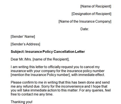 12 Official Cancellation Letters Examples Formats