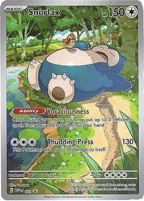 Scarlet And Violet Pokemon 151 Full Art Snorlax