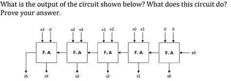 Solved What Is The Output Of The Circuit Shown Below What Chegg Com