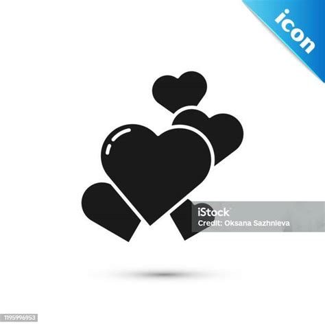흰색 배경에 격리 된 검은 심장 아이콘입니다 로맨틱 한 상징 연결 가입 열정과 결혼식 발렌타인 데이 기호입니다 벡터 일러스트레이션 감정에 대한 스톡 벡터 아트 및 기타