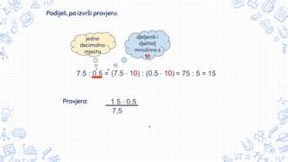 Matematika Dijeljenje Decimalnih Brojeva Pptx