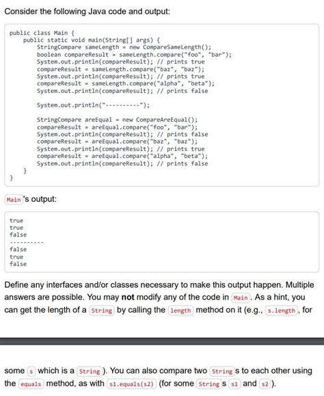 Solved Consider The Following Java Code And Output Public