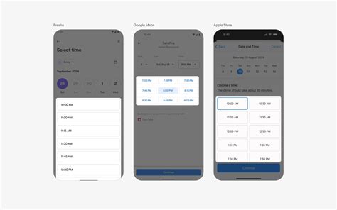 Time Picker Ui Design Best Practices Design Variants And Examples Mobbin