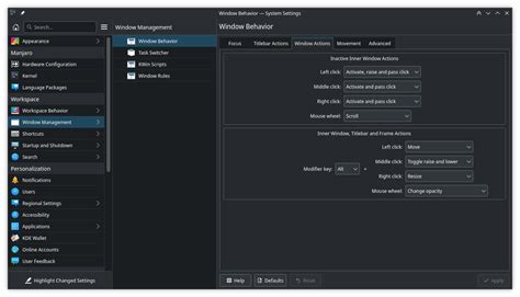 Window Behavior Meta Key Rkde