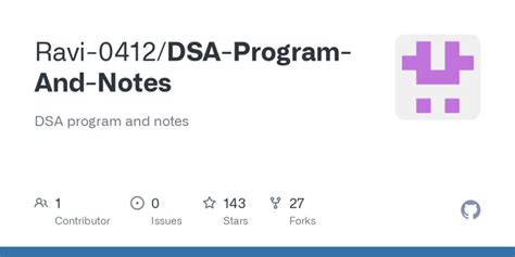 Ravi Raushan On Linkedin Github Ravi 0412dsa Program And Notes Dsa