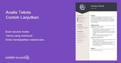 Contoh Resume Analis Teknis Template And 20 Tips