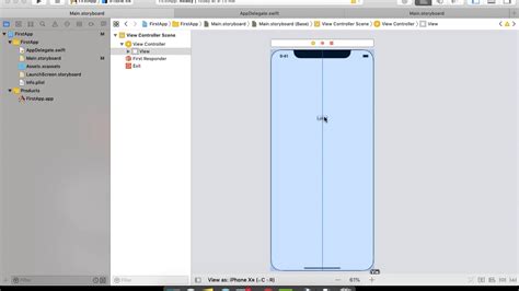 Lets Create Hello World Application Xcode 102 Swift 5 Youtube