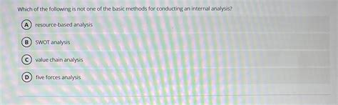 Solved Which Of The Following Is Not One Of The Basic Chegg