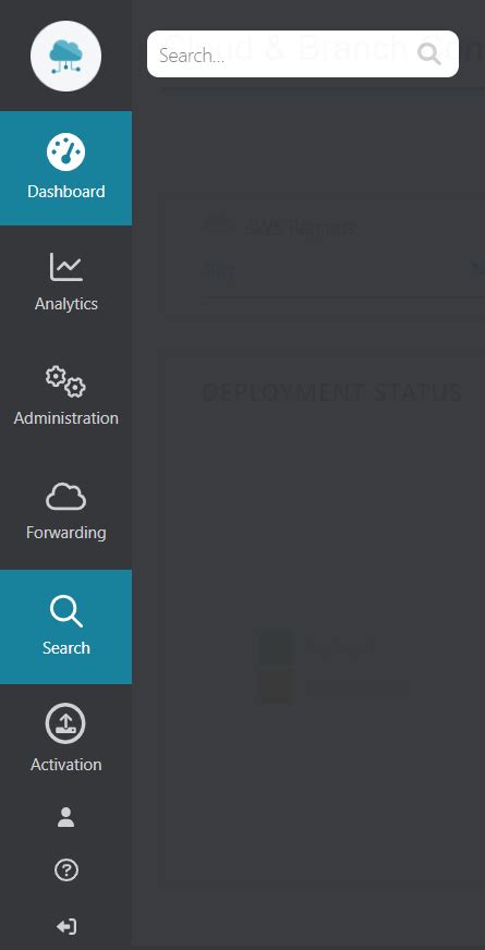 Zscaler Cloud And Branch Connector Admin Portalでの検索 Zscaler