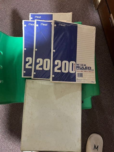 Mead Notebook Paper Set Hobbies And Toys Stationary And Craft Other