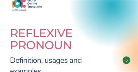 Reflexive Pronoun Definition And Examples Ielts Online Tests
