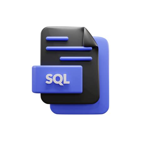 Sql File Format D Illustrations Free In PNG BLEND GlTF IconScout