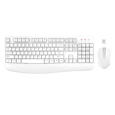Wireless Keyboard And Mouse Combo Edjo Full Sized Ergonomic Computer Keyboard With Wrist Rest