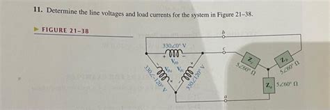 Solved Determine The Line Voltages And Load Currents For The Chegg