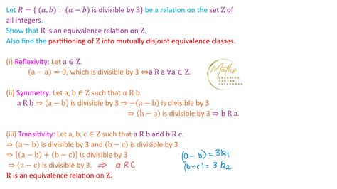 Equivalence Relation And Equivalence Class Pdf