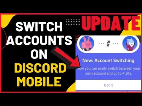 How To Switch Accounts On Discord Mobile 2024 New Update YouTube