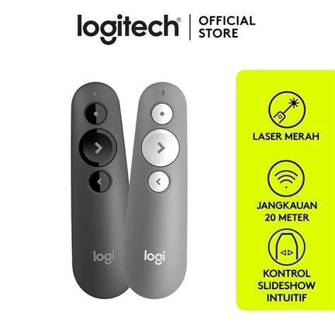 Pointer Logitech R500 Remote Presenter Wireless Bluetooth Dengan Laser Merah