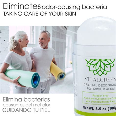 Vital Green Crystal Potassium Alum Deodorant Unscented Mineral