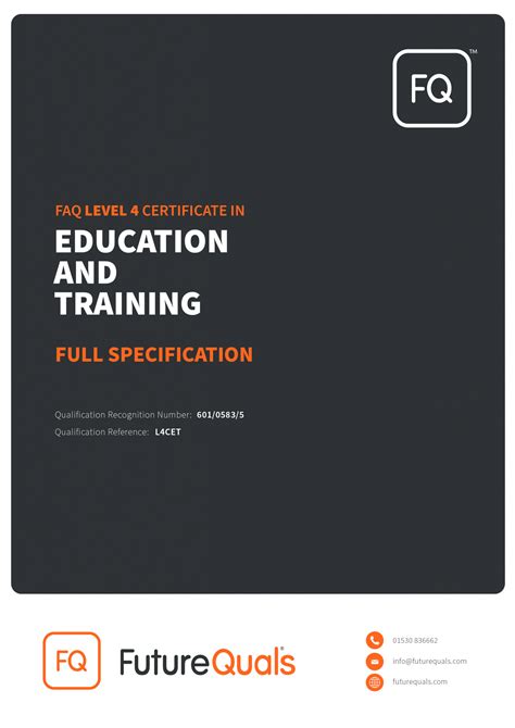 Faq Level 4 Certificate In Education And Training Futurequals Faq Level 4 Certificate In Education And Training Futurequals