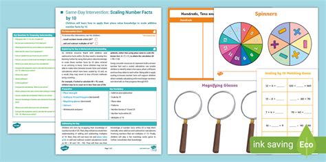 👉 Y3 Maths Same Day Intervention Scaling Number Facts By 10