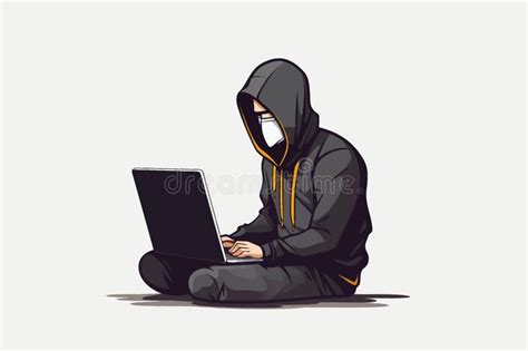 Hacker Vector Flat Minimalistic Asset Isolated Vector Style