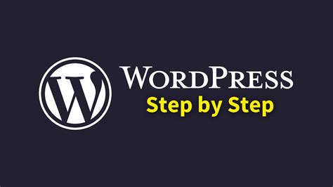 how to build a website with wordpress step by step easy wordpress