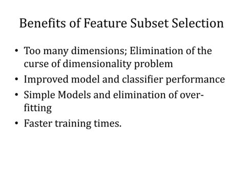 Wrapper Feature Selection Method Ppt