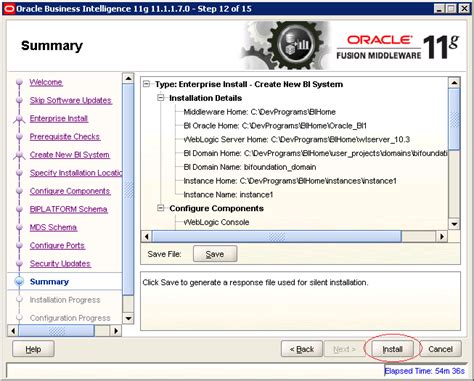 Cài đặt Oracle Bi 11g