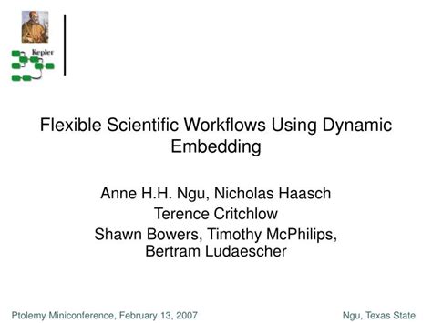 Ppt Flexible Scientific Workflows Using Dynamic Embedding Powerpoint Presentation Id6529116