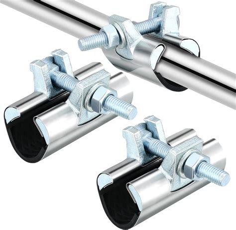 Hicarer 2 Pcs 12 Inch Pipe Repair Clamp With Single Bolt Stainless