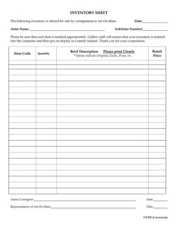 Inventory Template PDF Forms FormsPal Com